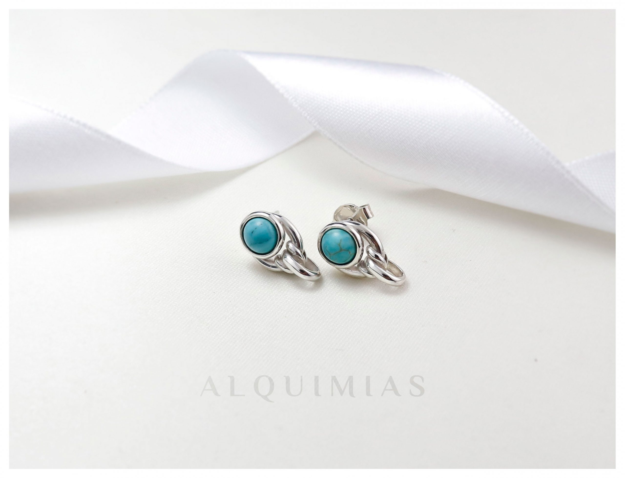 Aretes Argollas & Turquesas – ALQUIMIAS